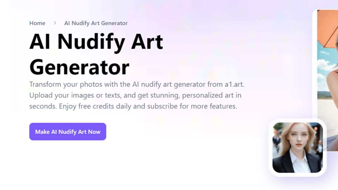 AI Nudify Art Generator by a1.art vs Ai Nudify Comparison of AI tools