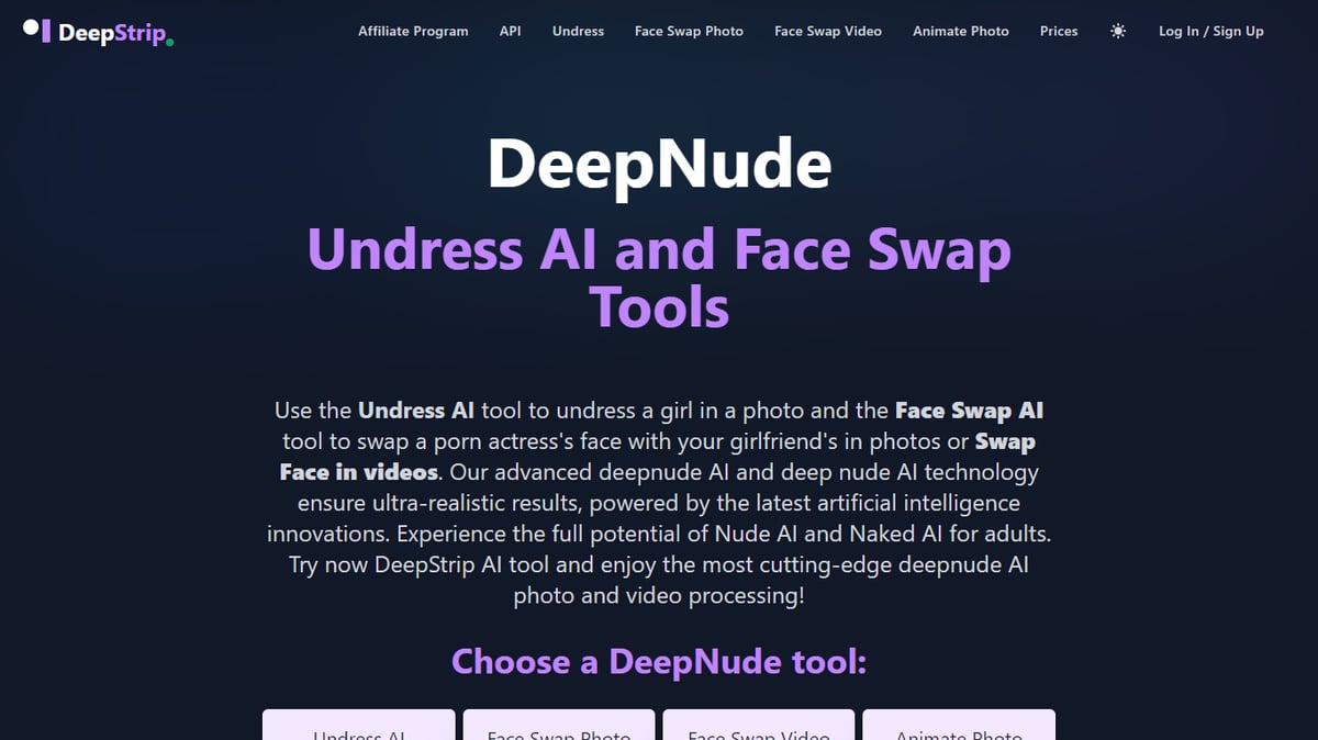 Undress AI by DeepStrip vs Porn Works AI Comparación de herramientas de IA