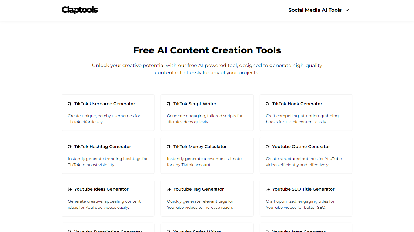 Claptools Pricing, Reviews, Alternatives - AI Content Creation
