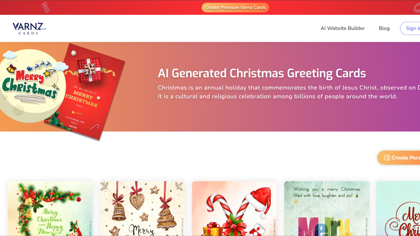 15 Best AI Christmas Card Generator tools in 2025