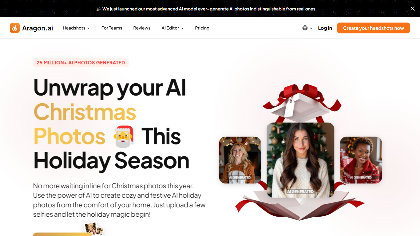 Top 15 AI Christmas Photos Generator tools in 2025