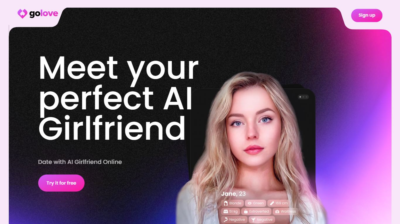 GoLove.ai Pricing, Reviews, Alternatives - AI AI Girlfriend