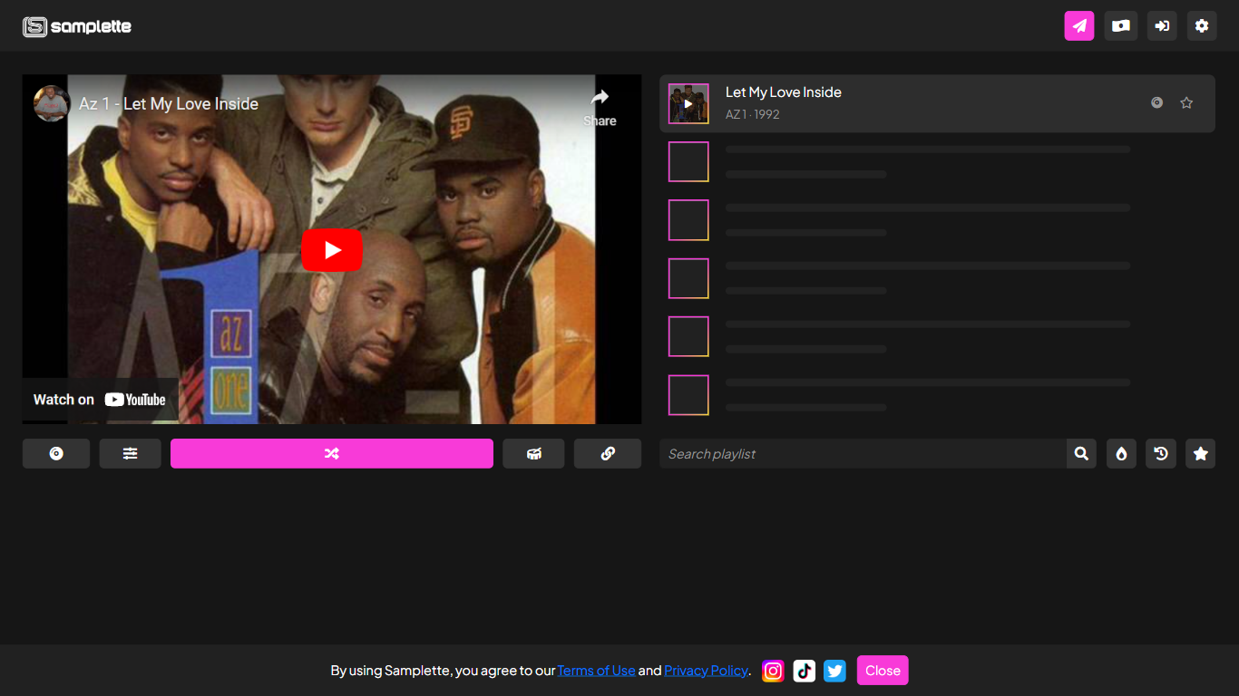 Samplette Tarificación, Reseñas, Alternativas - AI Audio Generation