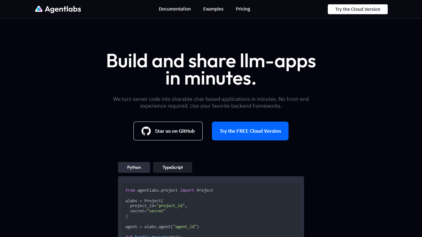 AgentLabs Pricing, Reviews, Alternatives - AI Web Apps