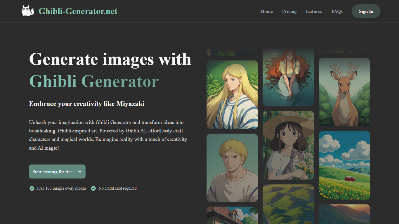 Ghibli Generator Pricing, Reviews, Alternatives - AI Image Generation