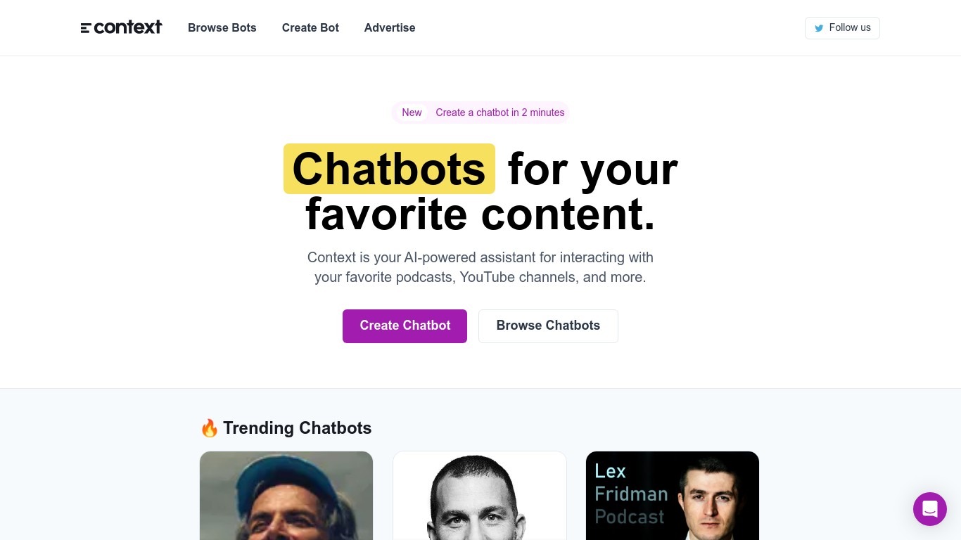 Context Pricing, Reviews, Alternatives - AI Chat Bot