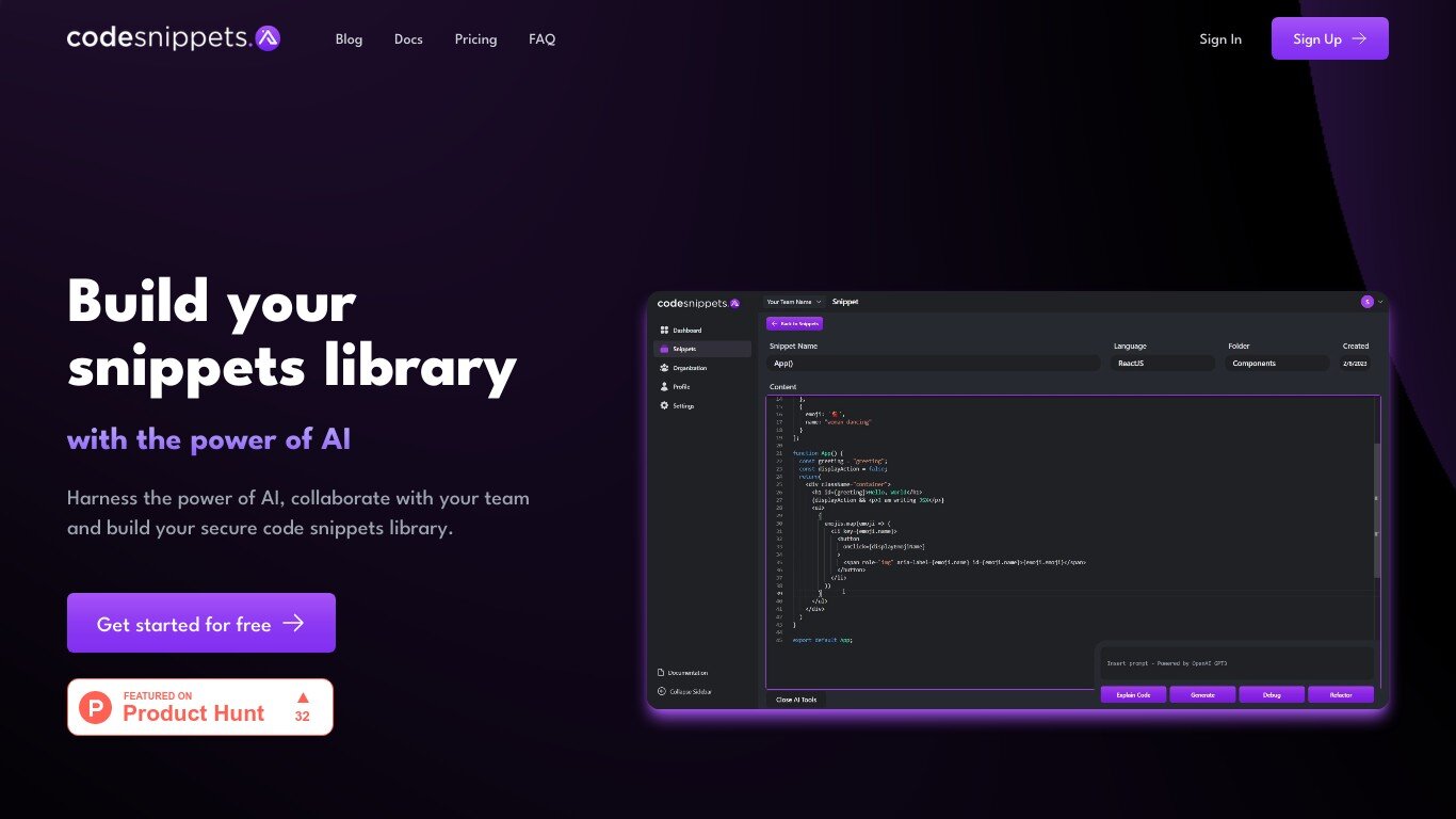 Code Snippets AI Pricing, Reviews, Alternatives - AI Code Assistant Code Snippets AI Pricing, Reviews, Alternatives - AI Code Assistant