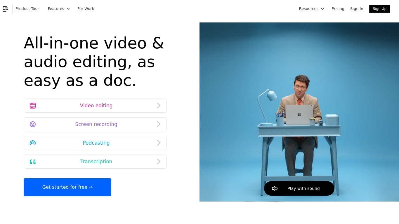 Descript Pricing, Reviews, Alternatives - AI Video Generation